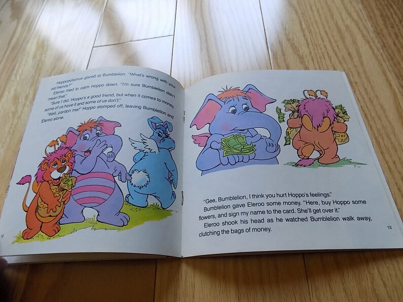 Wuzzles Bumblelion's Funny Money Disney Wuzzle Vintage Book Children's ...