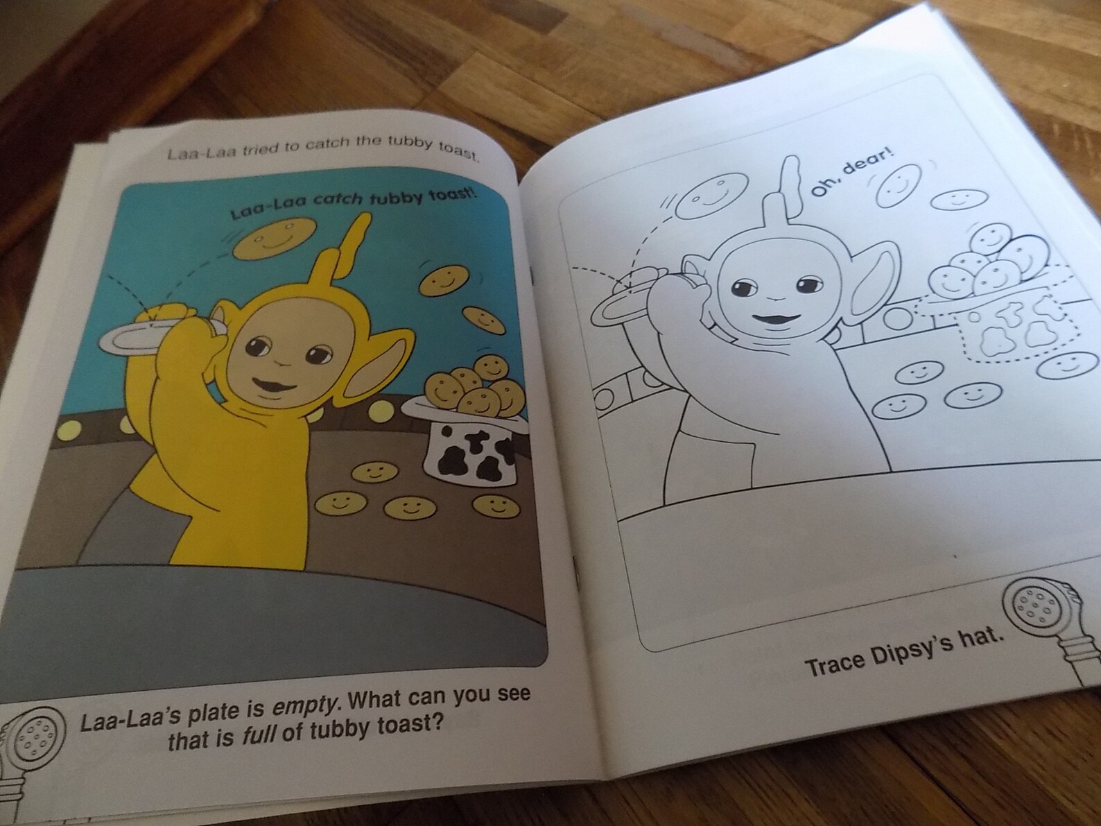 Teletubbies Teletubbie Color the Leader Book A Funny Day - Etsy