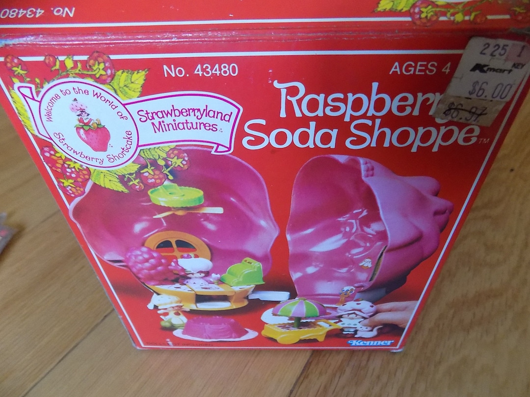 Strawberry Shortcake Mini Strawberryland Miniatures Raspberry Soda Shoppe Vintage Kenner PVC - Etsy