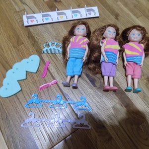 QUINTS Tyco Dolls Playset Vintage 1980's Toys Doll Quintuplets Dolls ...