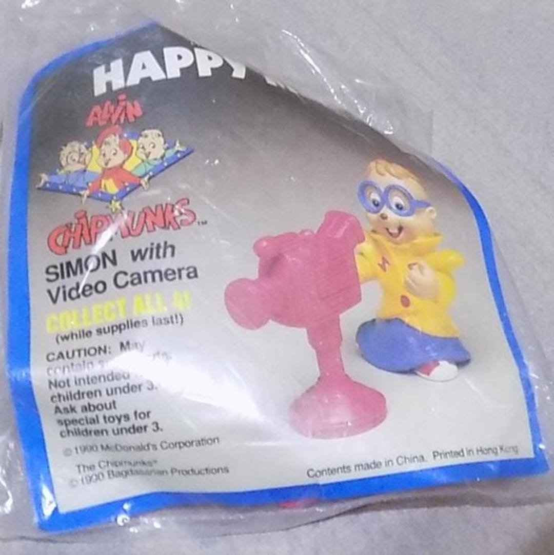 Vintage Alvin and the Chipmunks Simon Toy - Burger King Happy Meal ...