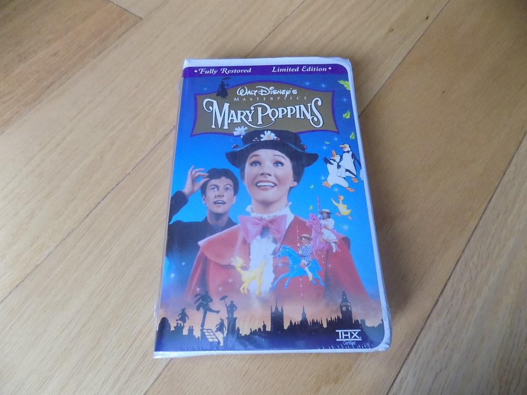 Walt Disney's Masterpiece Mary Poppins VHS Tape Sealed Limited Edition ...