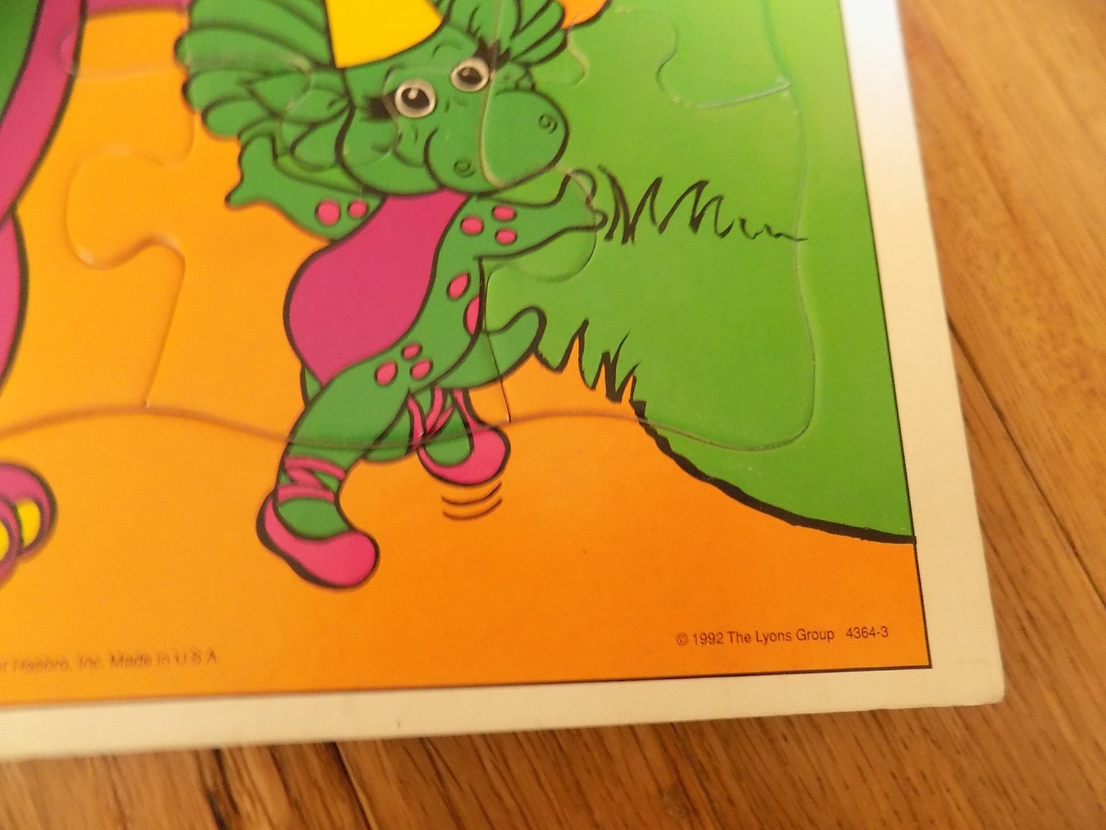 Barney the Dinosaur Tray Puzzle Frame Puzzles 1990's - Etsy