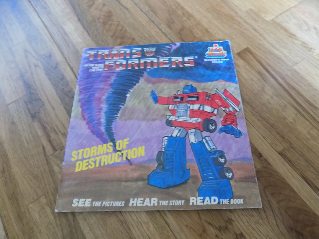 Trans Formers Storms of Destruction Vintage Book Children's Storybook ...
