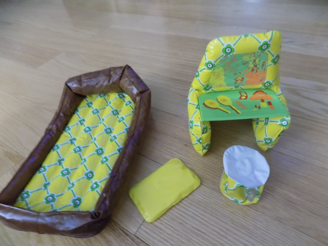 Barbie Blow-up Furniture Dream House Blow up Barbie Skipper Mattel Doll ...