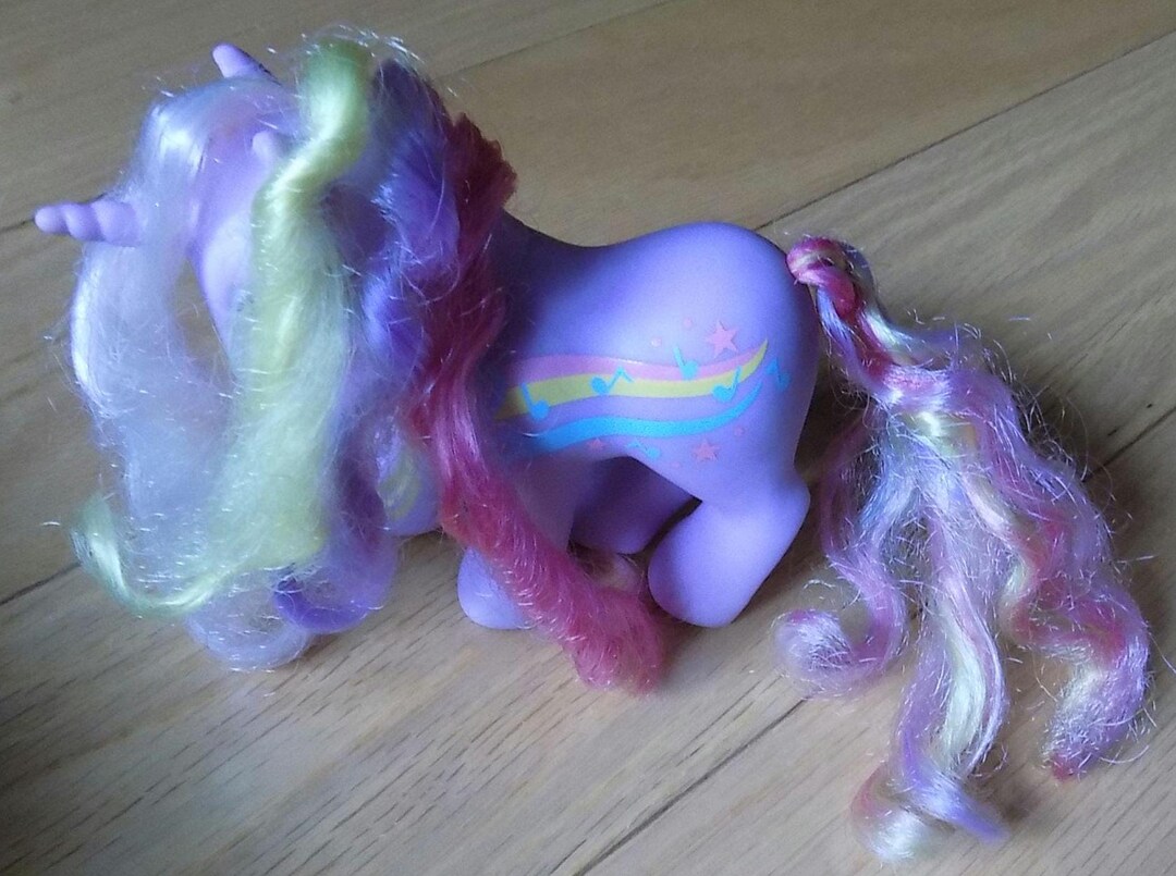My Little Pony Rainbow Curl Streaky Music Notes Ponies Horse Vintage ...