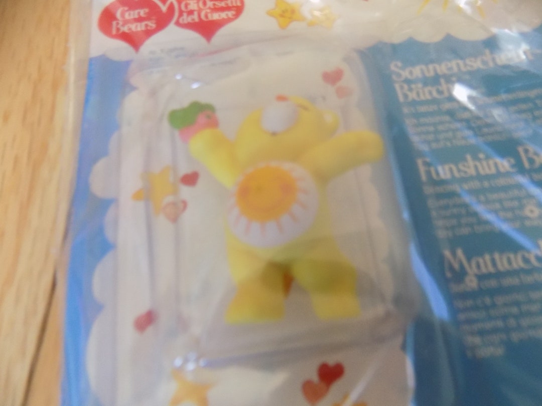 Carebear Funshine Bear Mini Care Bear PVC Vintage Carebears Action ...