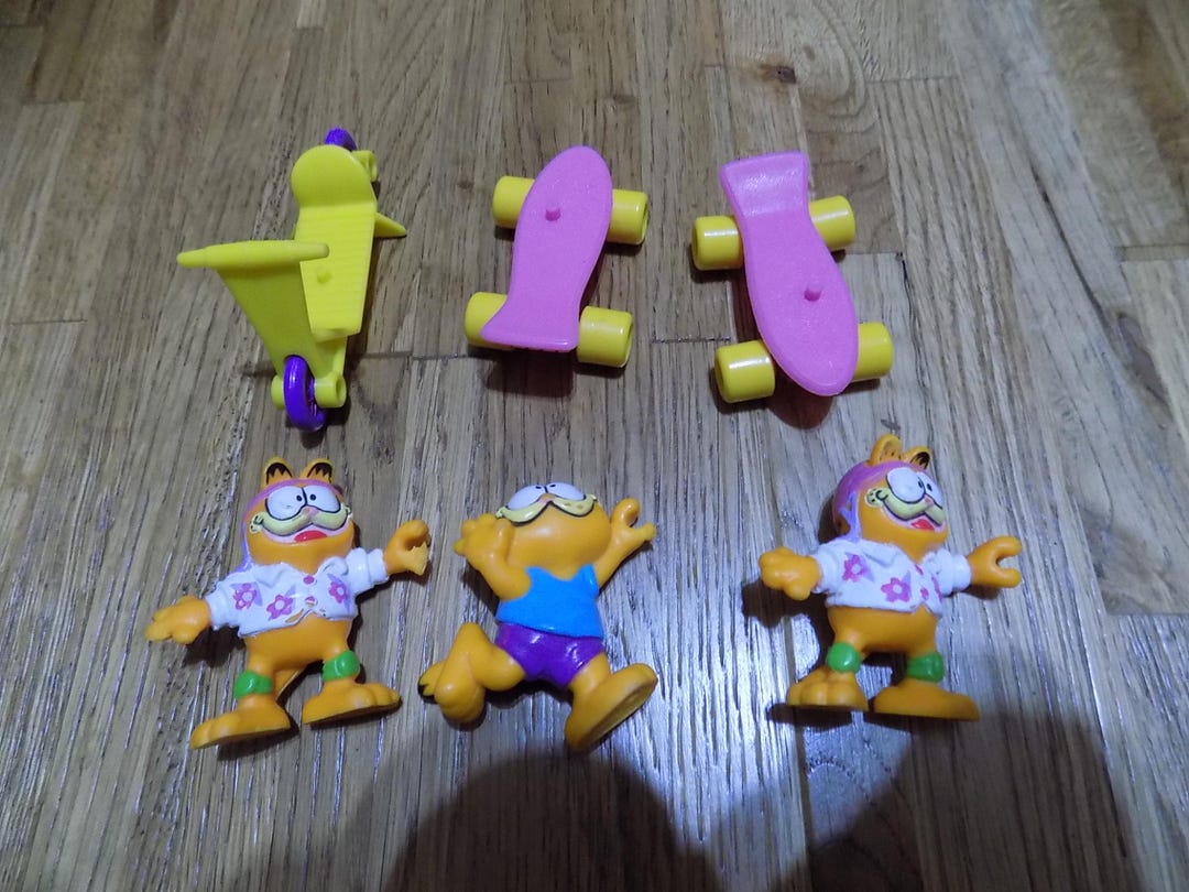 Garfield Action Figure Vintage TV Character Cartoon Toy Happy Meal - Etsy