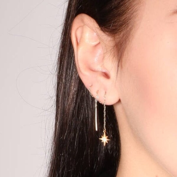 Ear Thread Earrings - Etsy