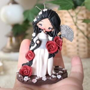 Polymer Clay Figurine, Fimo, Geisha Accessories, Table Decoration ...