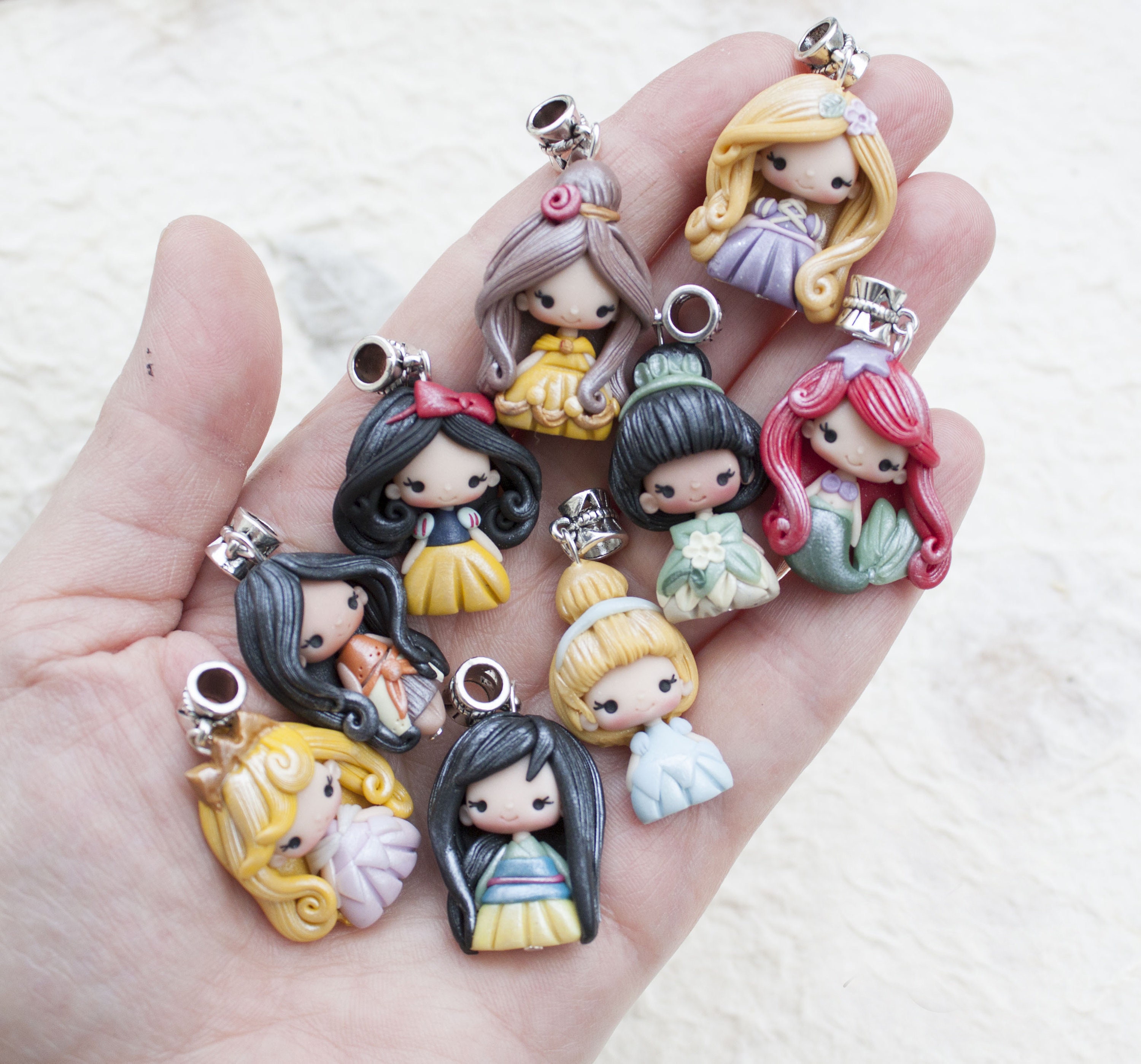 Princess Clay Charms