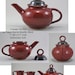 Copper Red Ceramic Tea Pot - Etsy