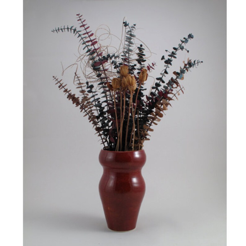 Copper Red Vase - Etsy