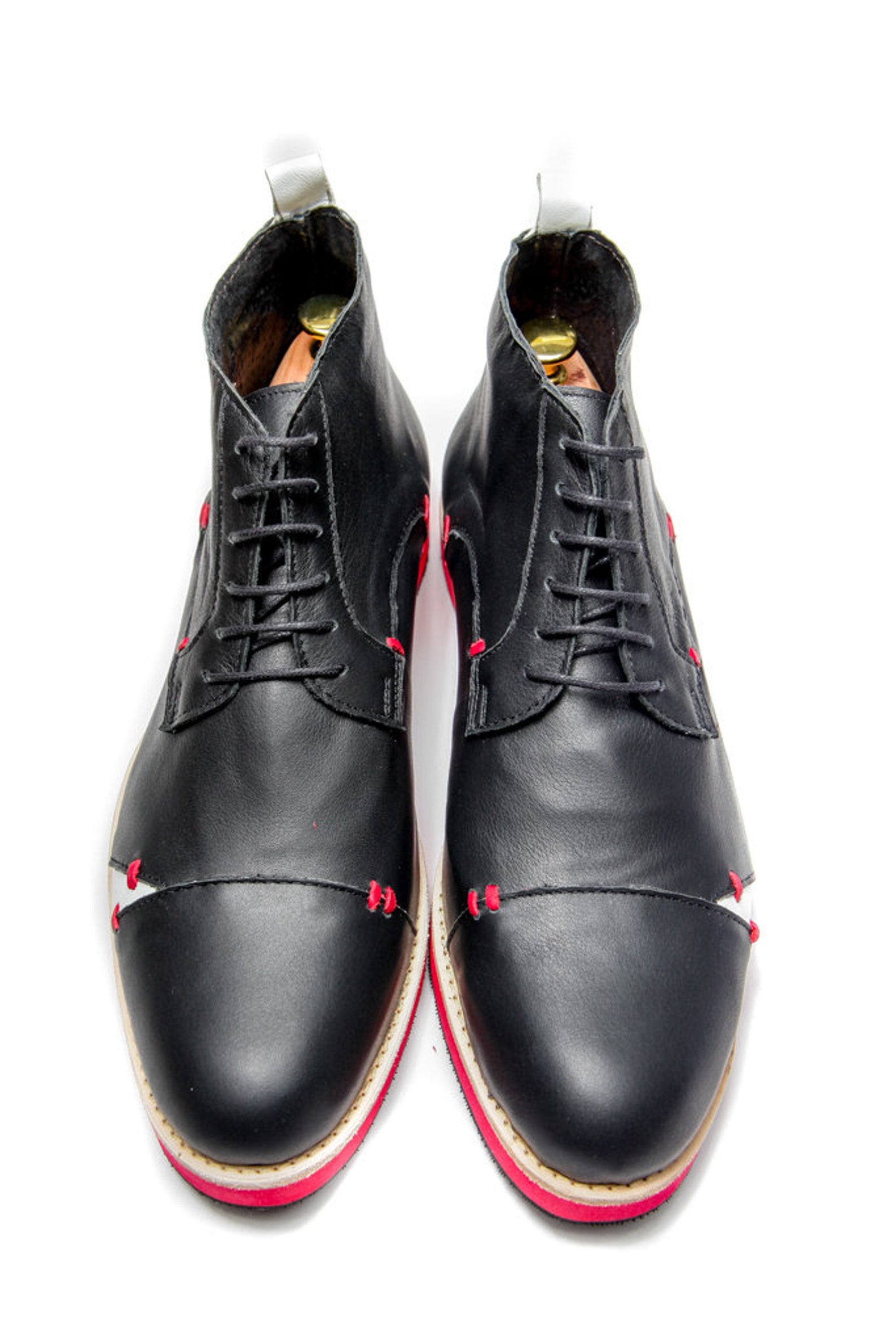 Handmade Leather Boots for Men Geniune Leather Black Boots - Etsy