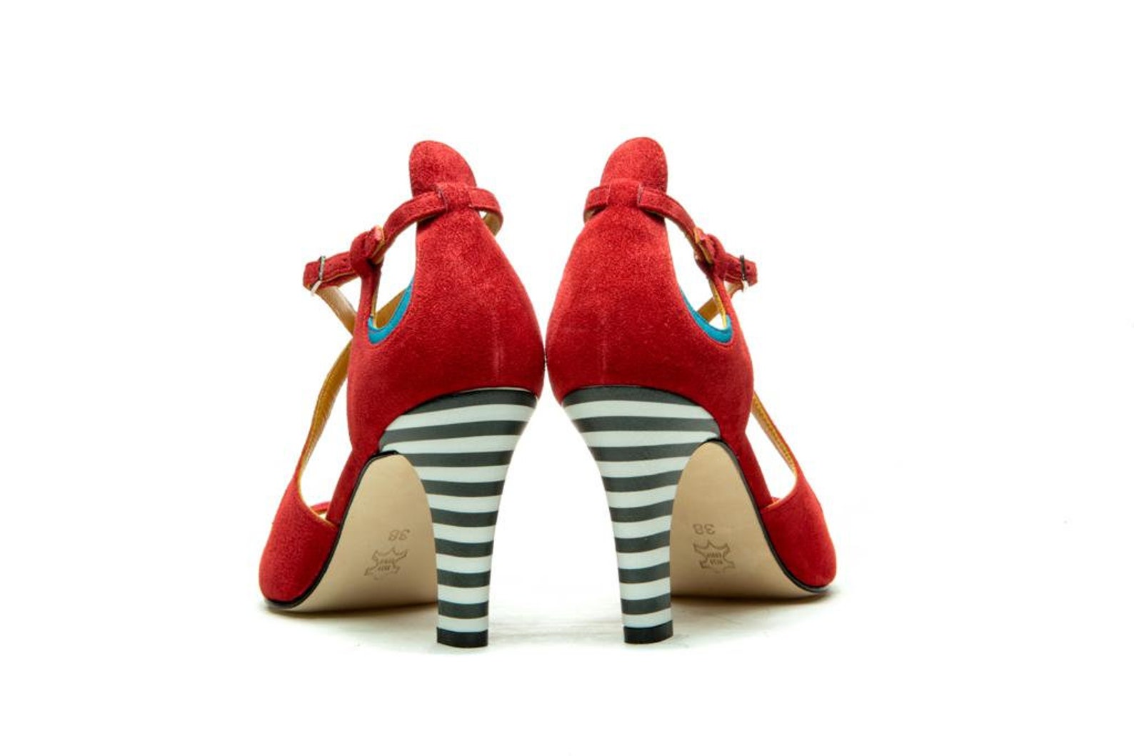 Red Strappy Sandals/ High Heel Sandals/ Women's Shoes/ Red - Etsy