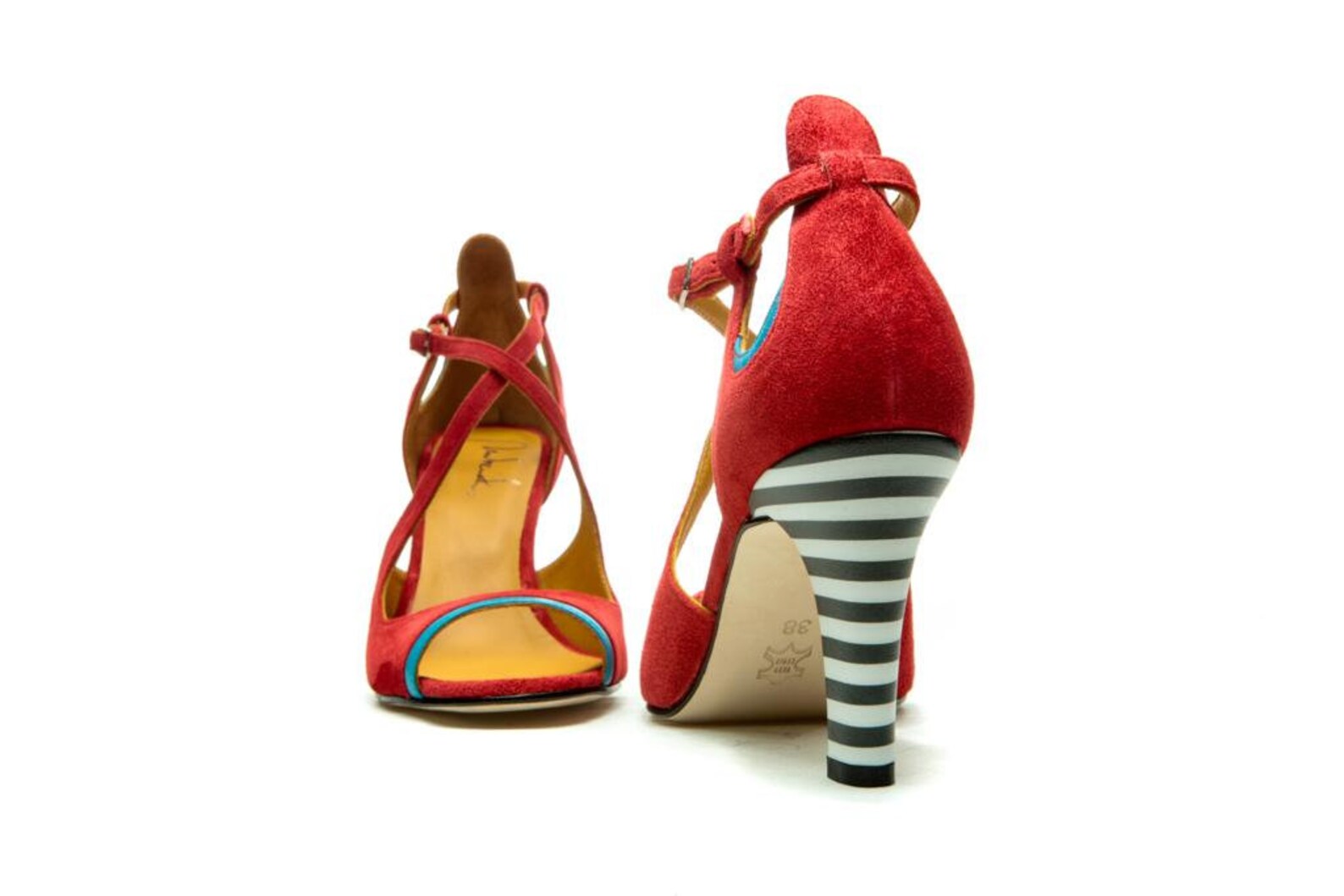 Red Strappy Sandals/ High Heel Sandals/ Women's Shoes/ Red | Etsy