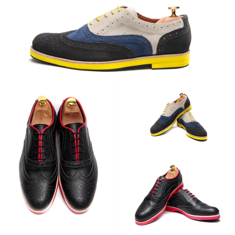 Custom Order Men's Oxford Leather Shoes/ Handmade - Etsy