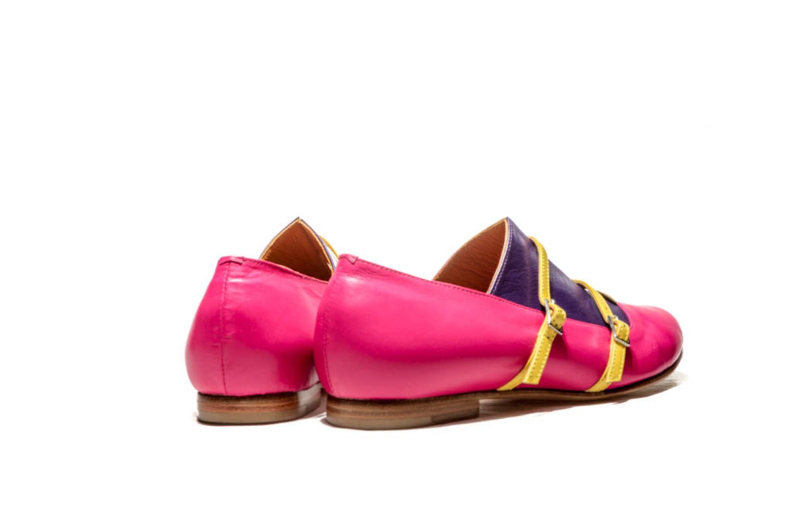 Ballet Flats/ Womens Brogues/ Pink Leather Flats/ Oxford - Etsy