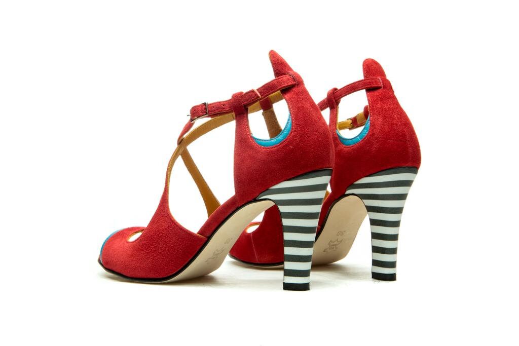 Red strappy sandals/ High heel sandals/ Women's shoes/ Red | Etsy