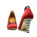Red Suede High Heel Shoes/ Handmade Women's Shoes/ Red High Heel ...