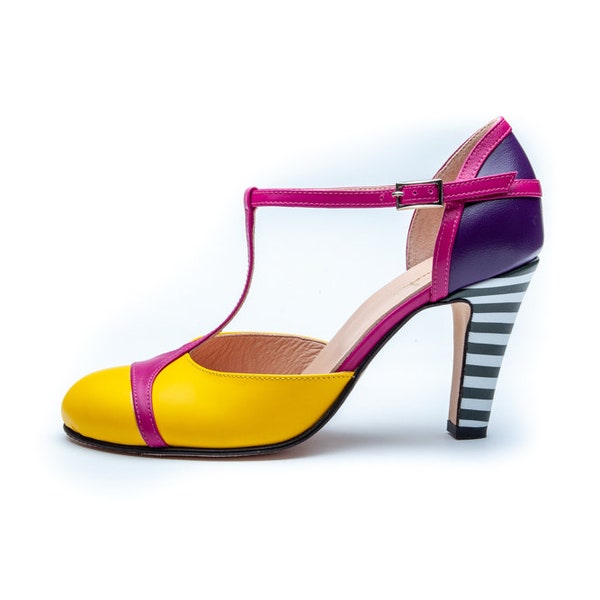 Colorblock Shoes - Etsy