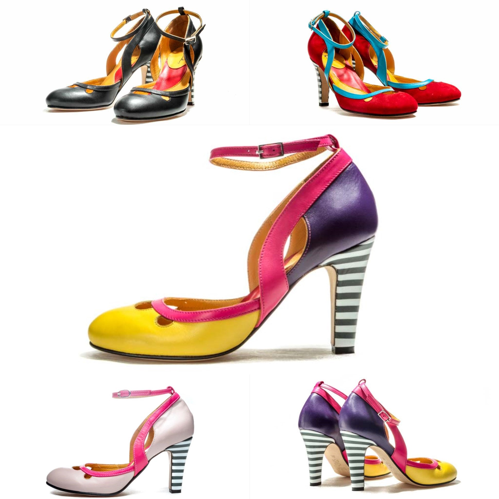 Red Mary Jane shoes Women's leather Dorsay shoes High | Etsy