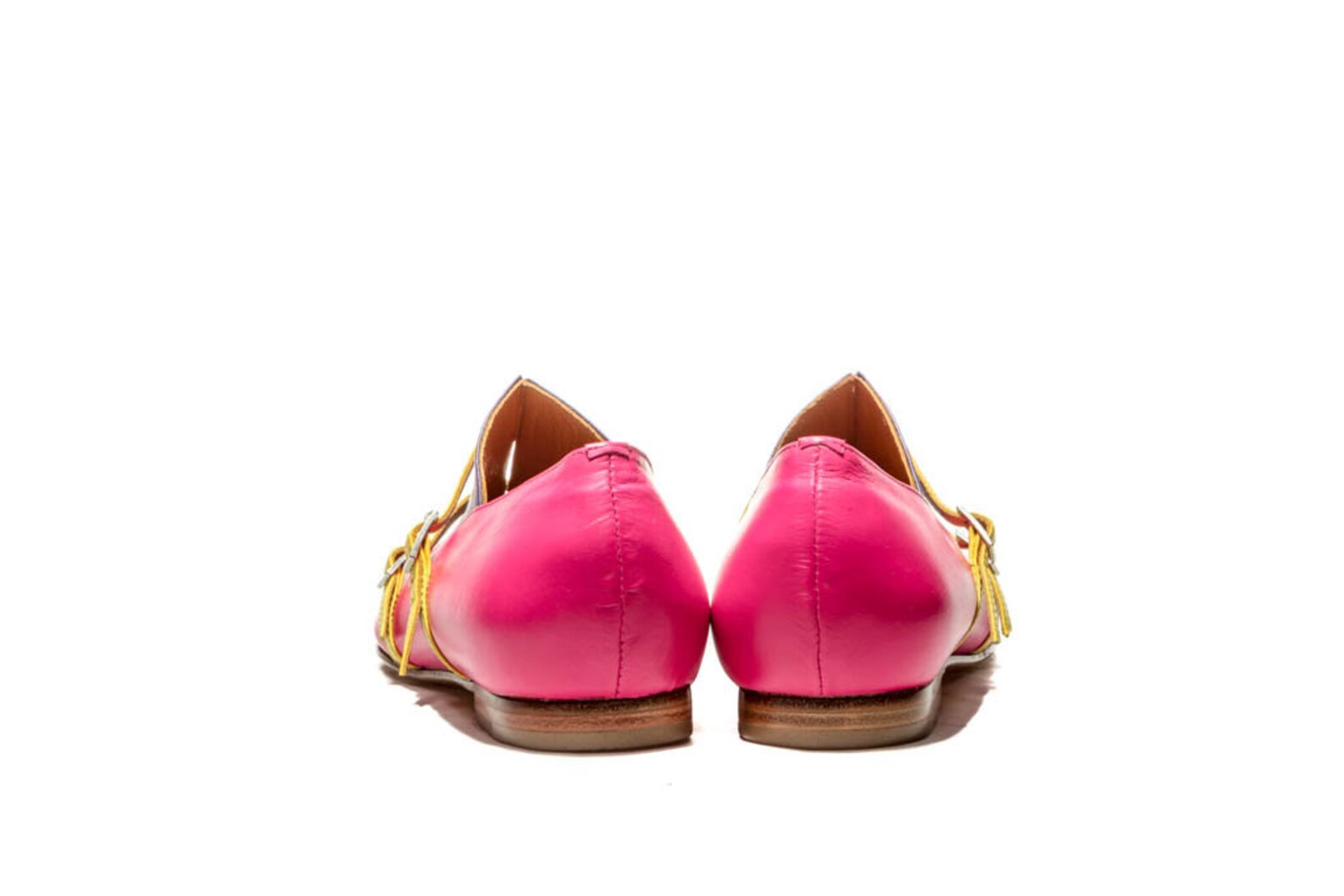 Ballet Flats/ Womens Brogues/ Pink Leather Flats/ Oxford - Etsy