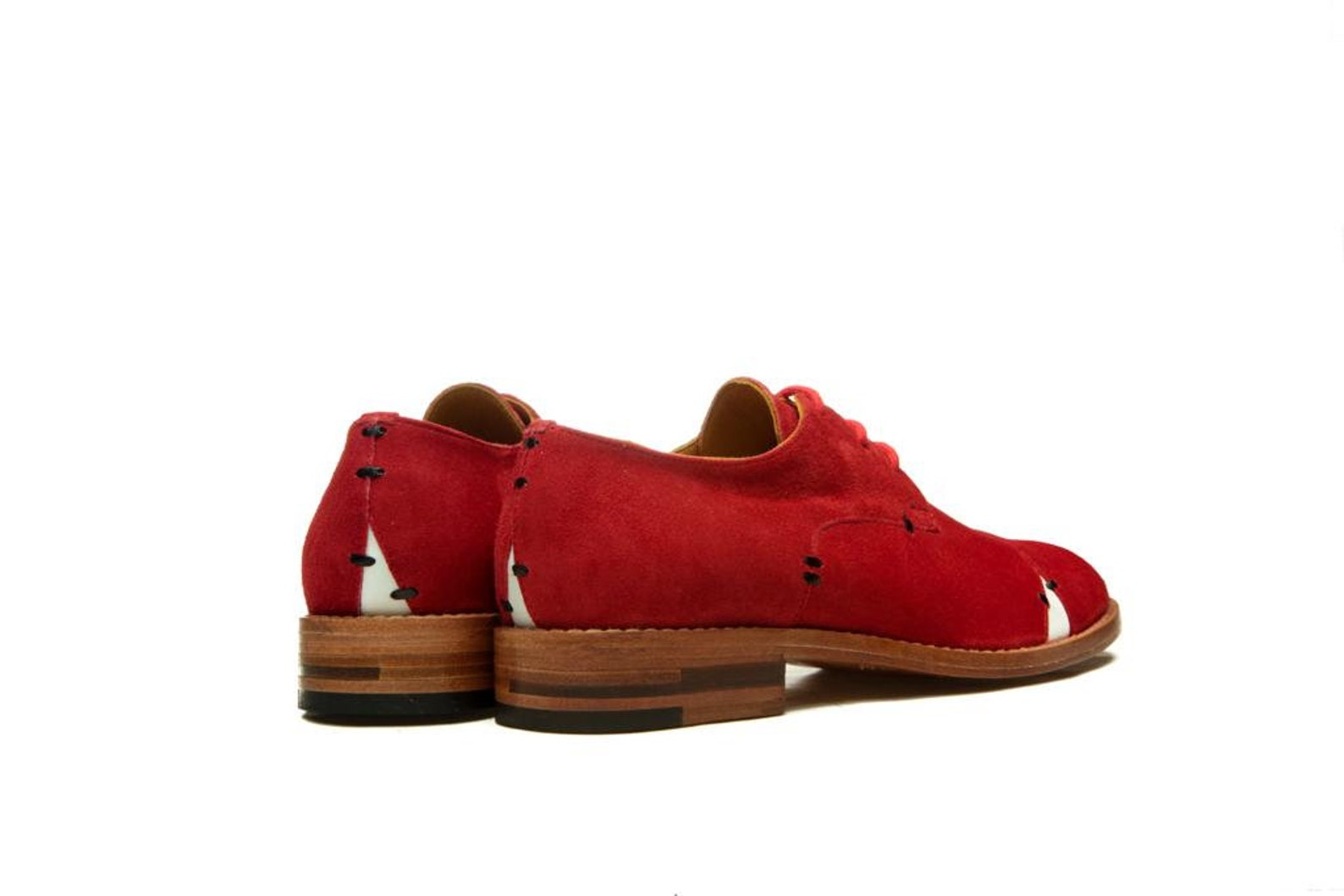 Red Oxford Shoes/ Women's Flats/ Handmade Women's - Etsy