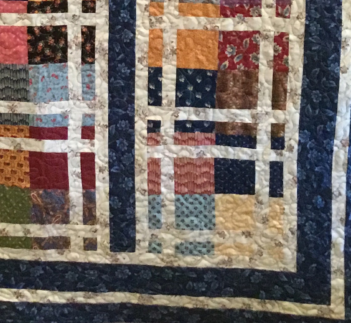 Touch of the Past 50 x 62 Throw/Lap Quilt Civil | Etsy