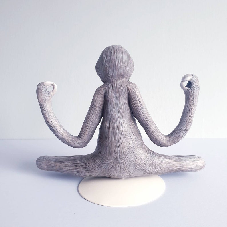 SLOTH Polymer Clay Animal Sculpture. Seb Sloth - Etsy UK