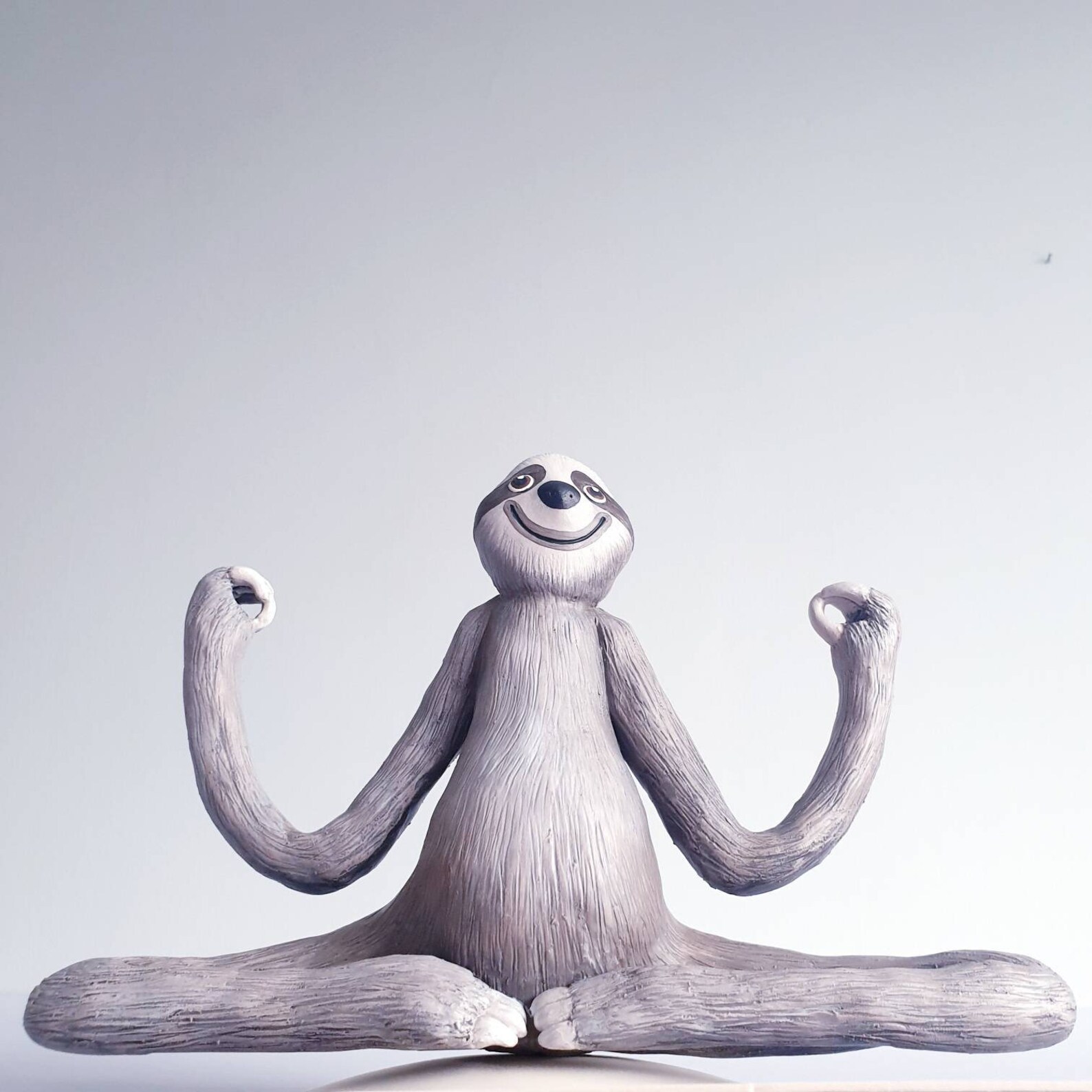 SLOTH Polymer Clay Animal Sculpture. Seb Sloth - Etsy UK