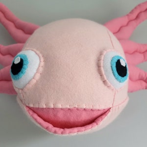 AXOLOTL - Faux Taxidermy Amphibian - Felt Wall Mounted Animal Head ...