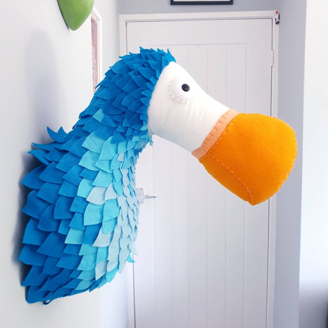 DODO - Felt Wall Mounted Animal Head - Faux Taxidermy. Dermot Dodo ...