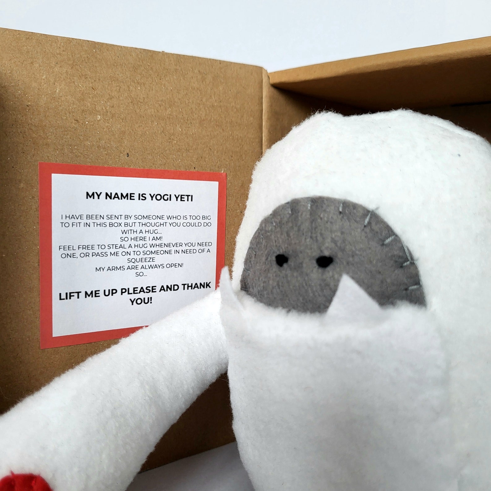 HUG IN A BOX Gift for a Far Away Friend Yeti - Etsy