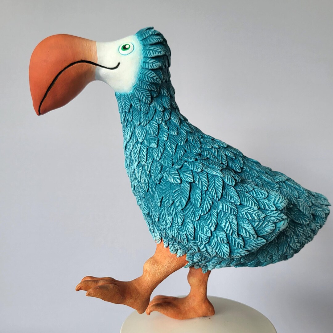 DODO Polymer Clay Sculpture, OOAK Hand Painted. Dillon Dodo - Etsy