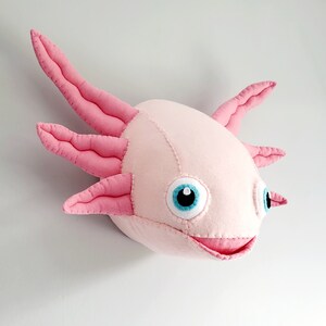 AXOLOTL - Faux Taxidermy Amphibian - Felt Wall Mounted Animal Head ...
