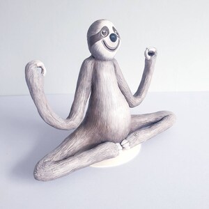 SLOTH - Polymer Clay Animal Sculpture. Seb Sloth - Etsy UK