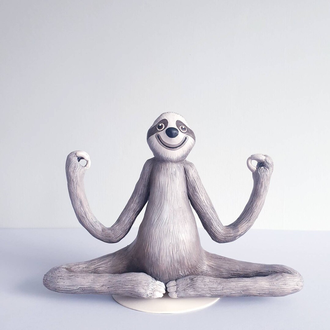 SLOTH - Polymer Clay Animal Sculpture. Seb Sloth - Etsy UK