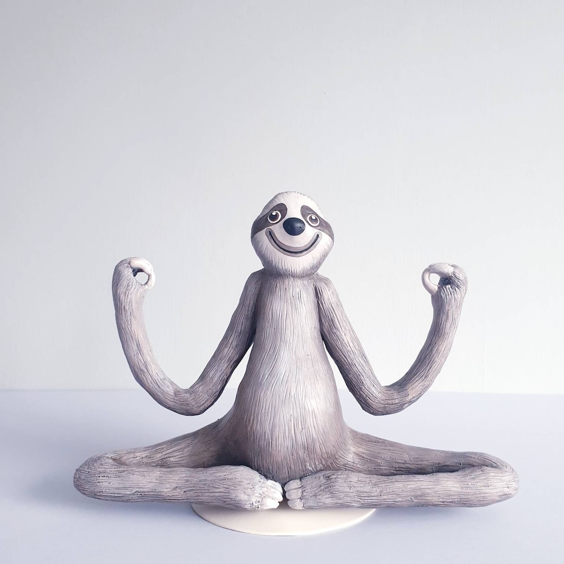 SLOTH Polymer Clay Animal Sculpture. Seb Sloth - Etsy UK