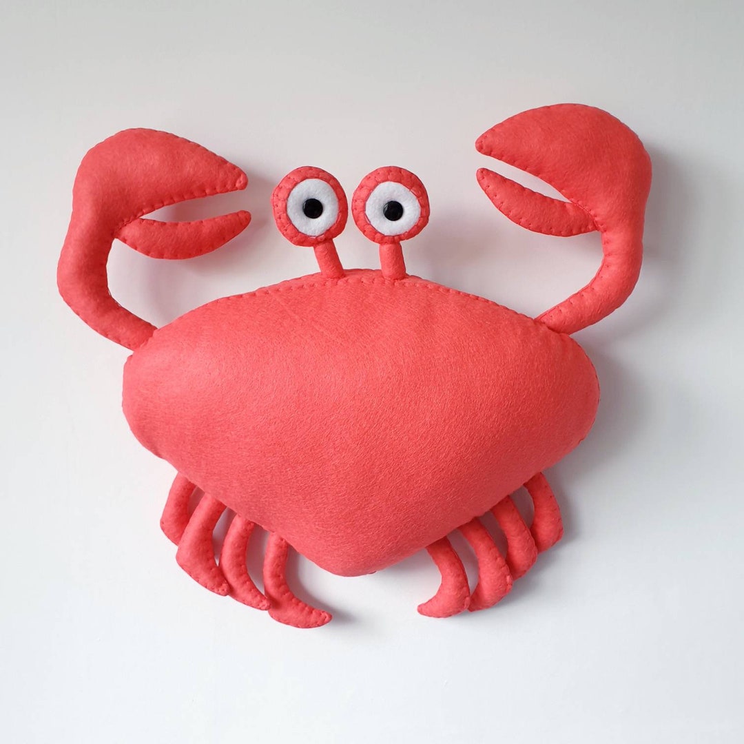 Felt Crab Faux Taxidermy: Handmade Coral Sea Wall Decor - Etsy