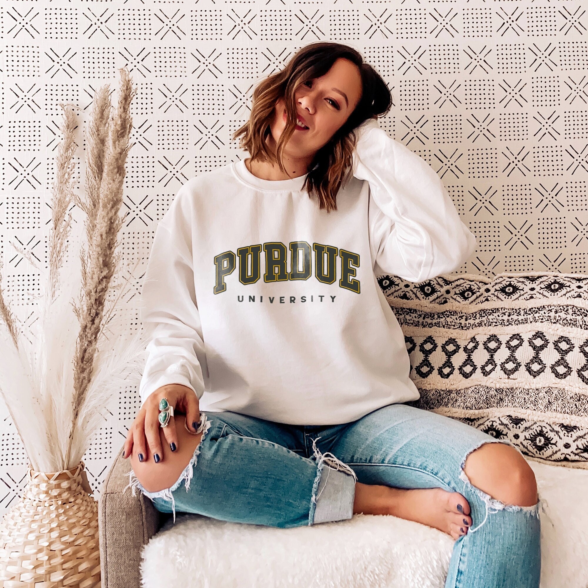 Purdue University Sweatshirt Purdue Vintage Purdue Crewneck Purdue ...