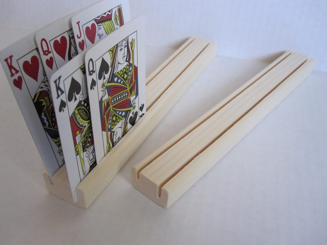 SET of TWO / Playing Card Holders / Rack - Etsy