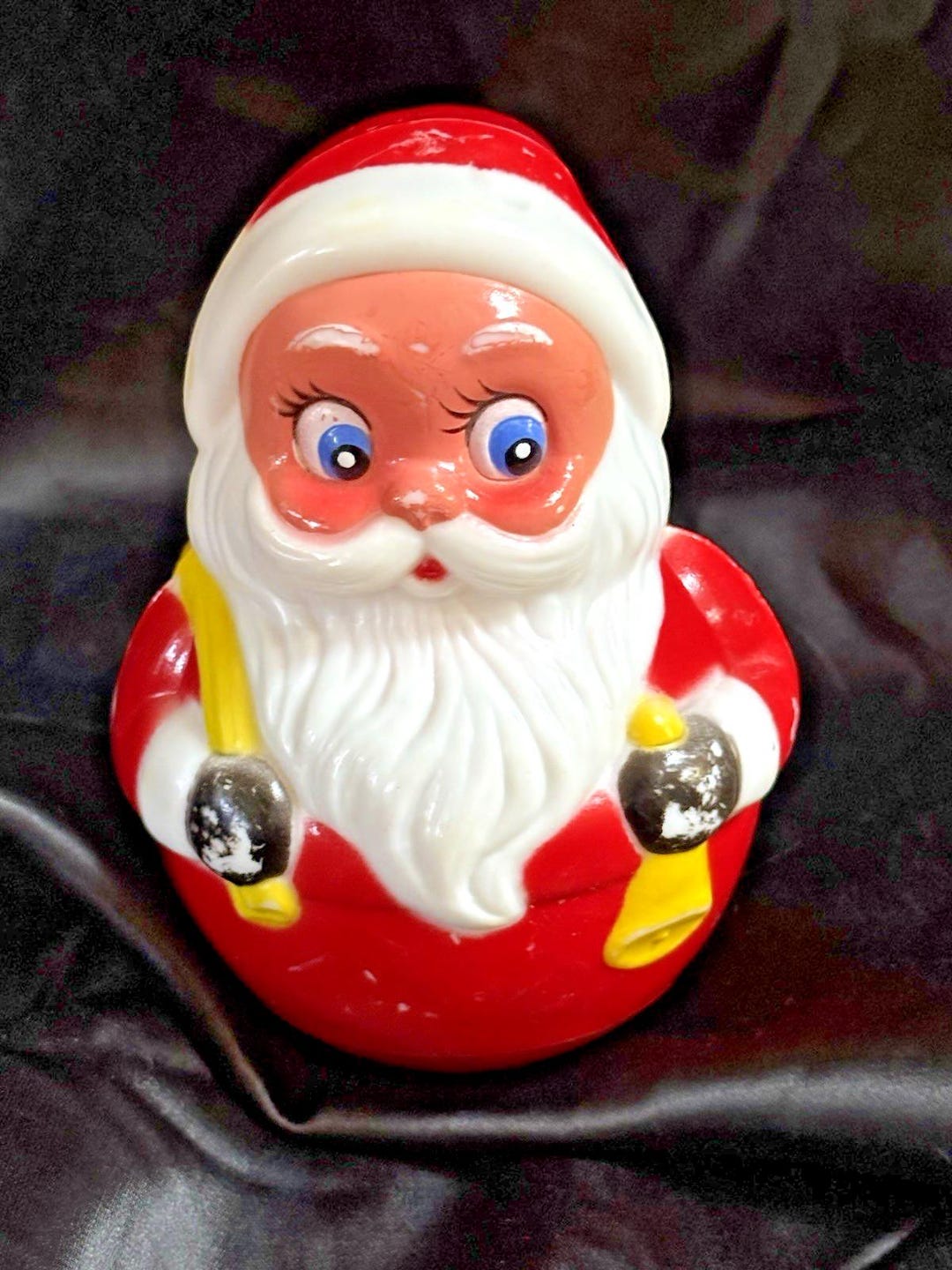 Vintage RETRO 60's Roly Poly Santa Claus Kiddie Products Avon Mass ...