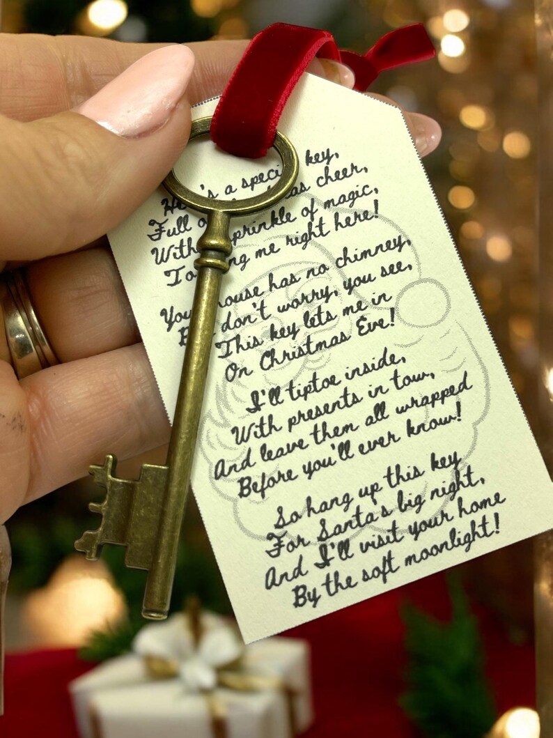 Santa's Magic Key for Child or Grandchild, Magical Key Christmas Tree ...
