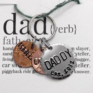 Fathers Day Keychain Fathers Day Gift From Daughter Father Daughter ...
