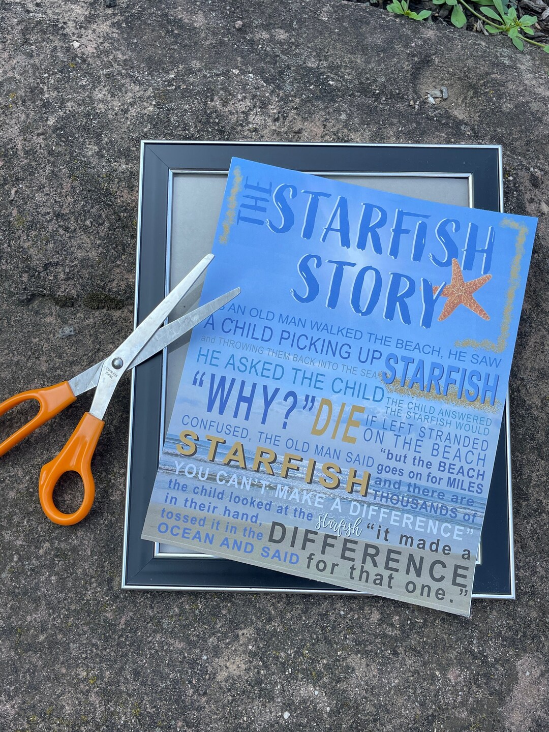 Starfish Story It Matters to This One Inspirational Print, Teacher ...
