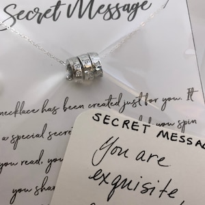 Personalized Hidden Message Jewelry, Secret Message on the Scroll ...