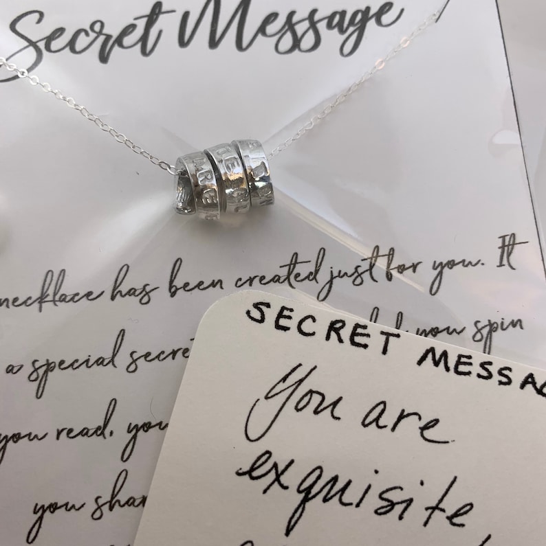 Personalized Hidden Message Jewelry Secret Message is Hand - Etsy