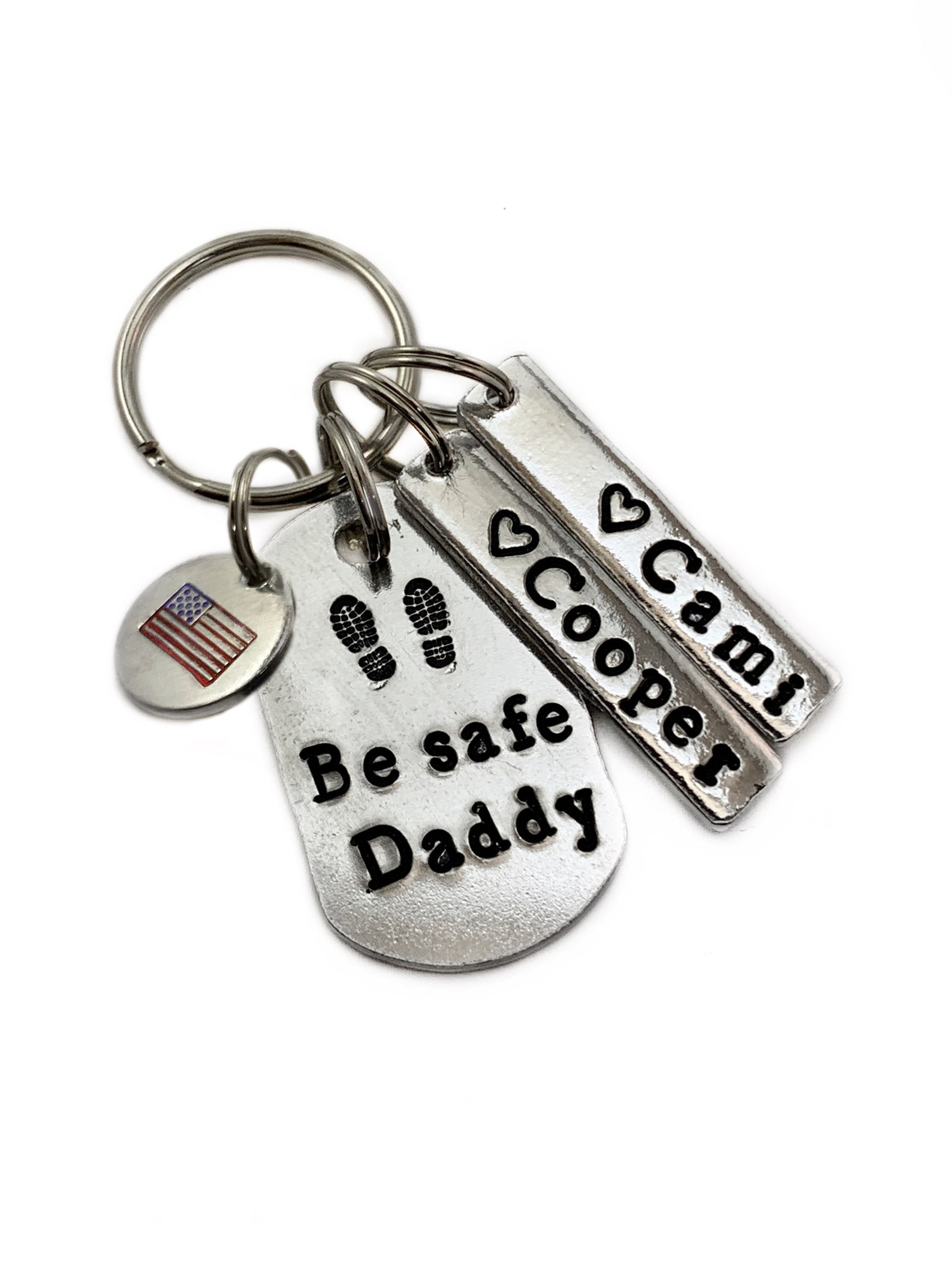 Be Safe Daddy Keychain Deployment Keychain Deployment Gift - Etsy