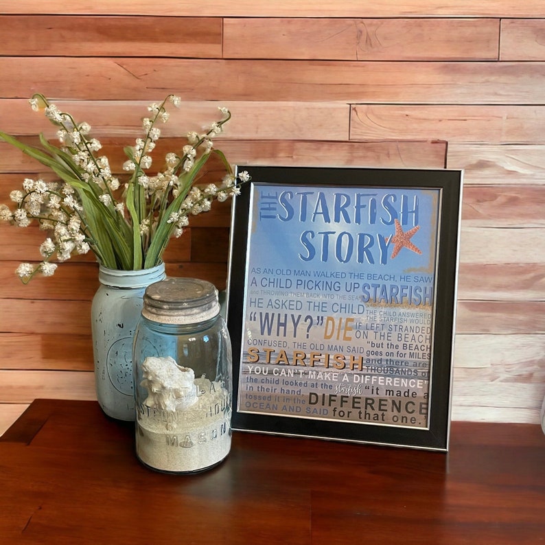 Starfish Story It Matters to This One Inspirational Print, Teacher ...